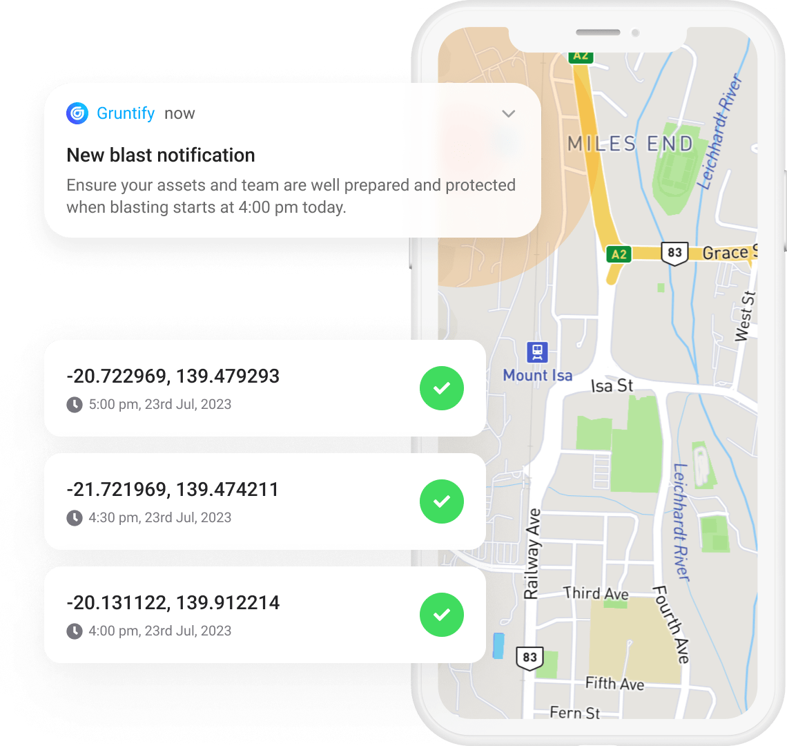 Blasting Notification - Gruntify